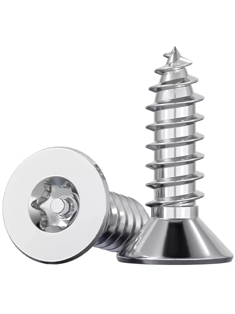 304 Stainless Steel Flat Countersunk Head Self Tapping Screw with Pin ...