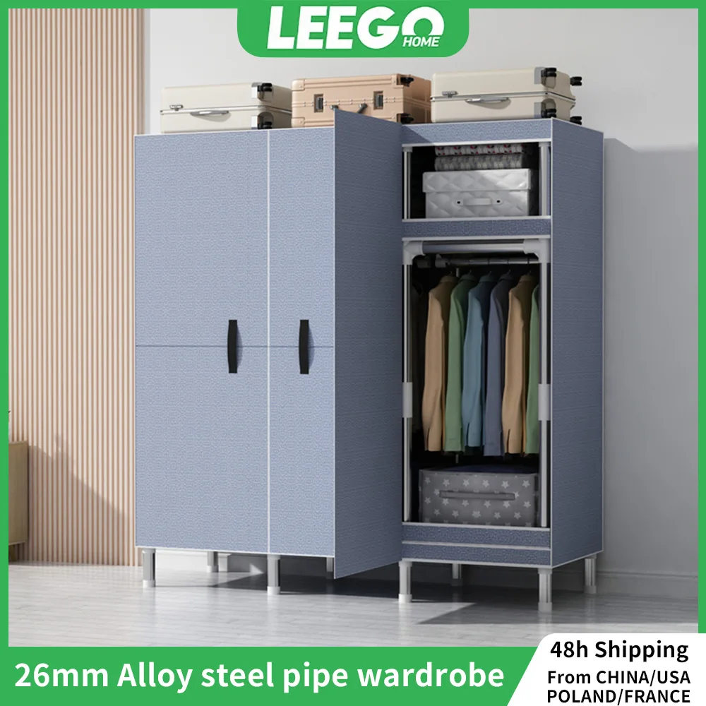 LEEGOHOME-Wardrobes-Large-Capacity-KT-Board-Wardrobe-Bedroom-Furniture ...