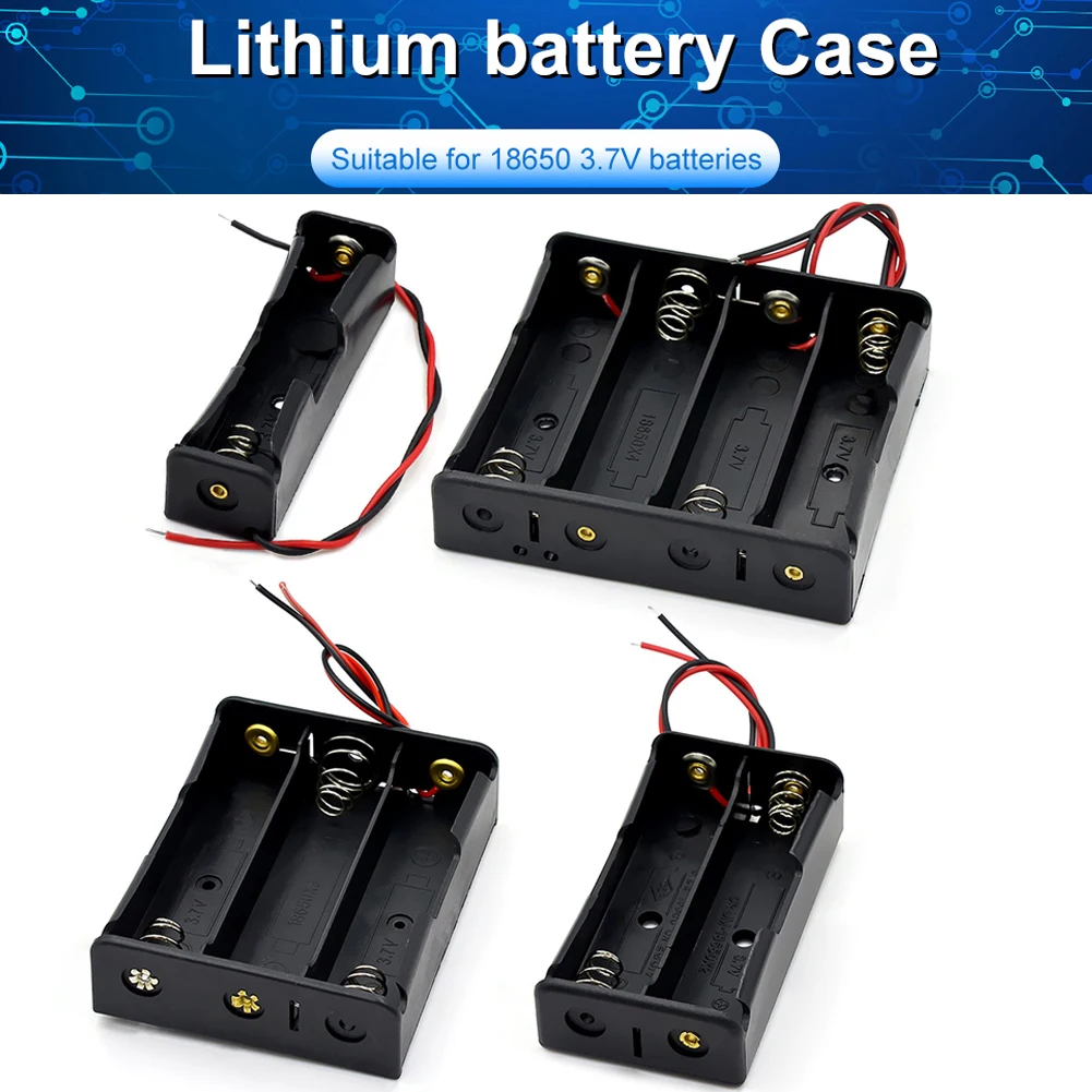 DIY-Plastic-18650-Battery-Box-Storage-Case-1-2-3-4-Slot-Way-DIY ...