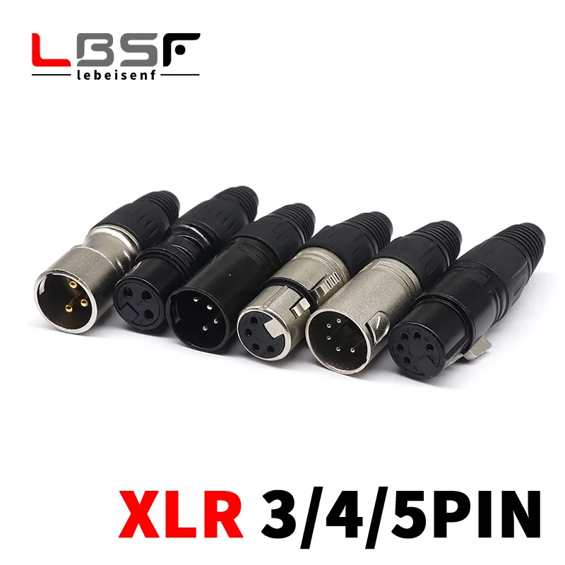 Xlr 3/4/5 Pin Mannelijke/Vrouwelijke Microfoon Audio Cable Plug ...