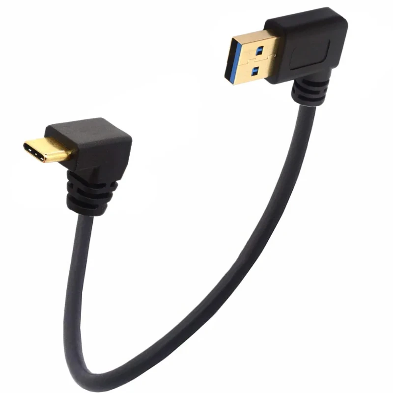 Gold-plating-Right-Angle-Usb3-0-Male-Type-C-Male-elbow-Charging-Data ...