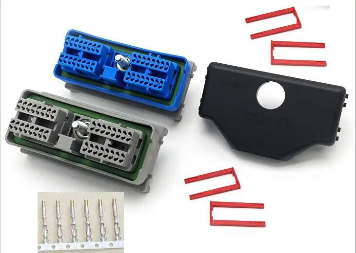 64 Way/pin Dark Blue Grey Micro-pack 100w Sealed Female Ecu Connector ...