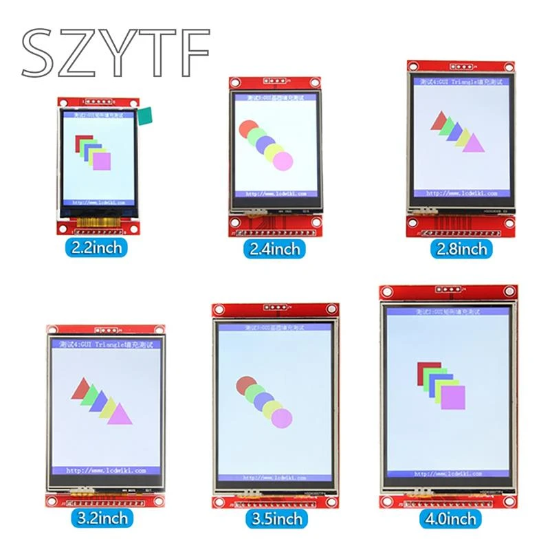 Gui Serial Port Series 2.2/2.4/2.8/3.2/3.5/4.0 Inch Tft Lcd Screen ...