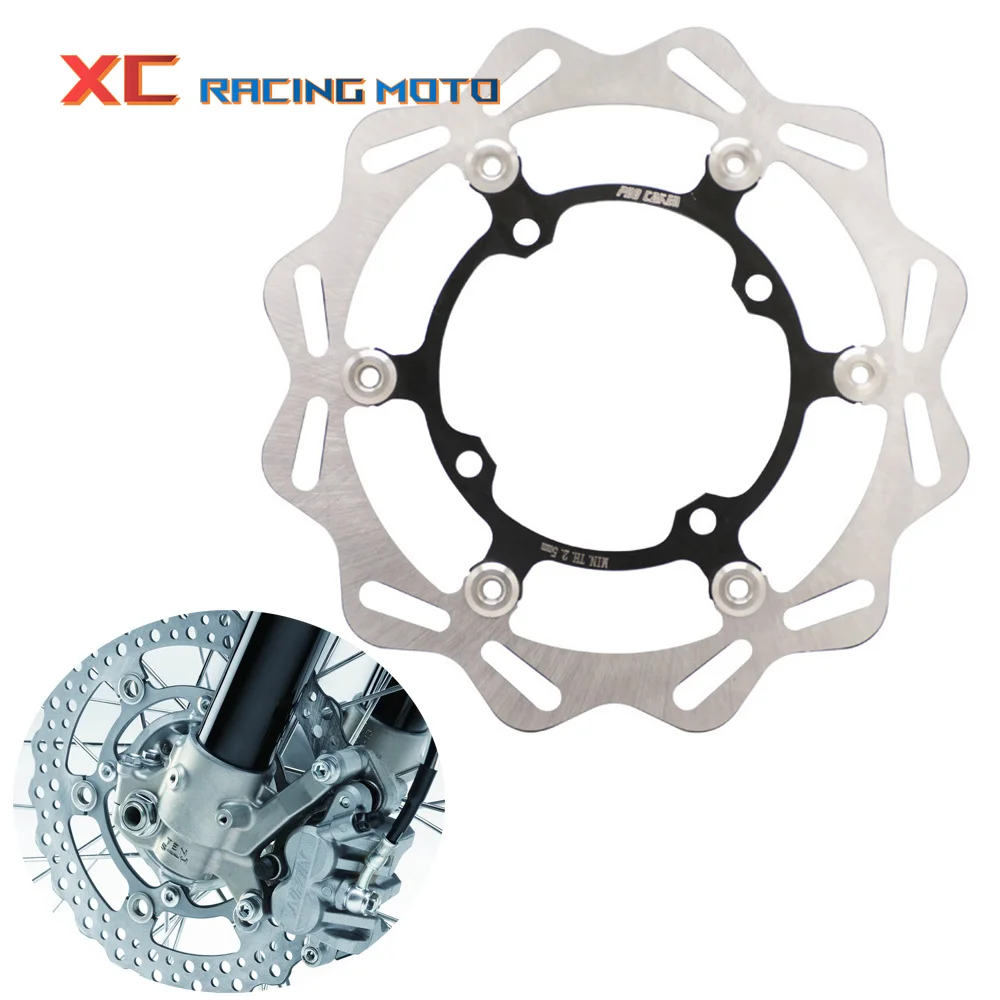 Motorcycle 270mm Front Floating Brake Disc Rotor Disk For Kawasaki KX ...