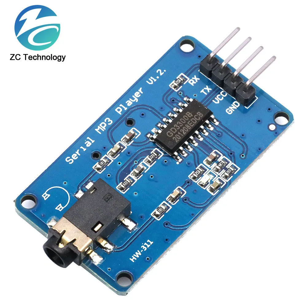 YX5300-UART-TTL-Serial-Control-MP3-Music-Player-Module-Support-MP3-WAV ...