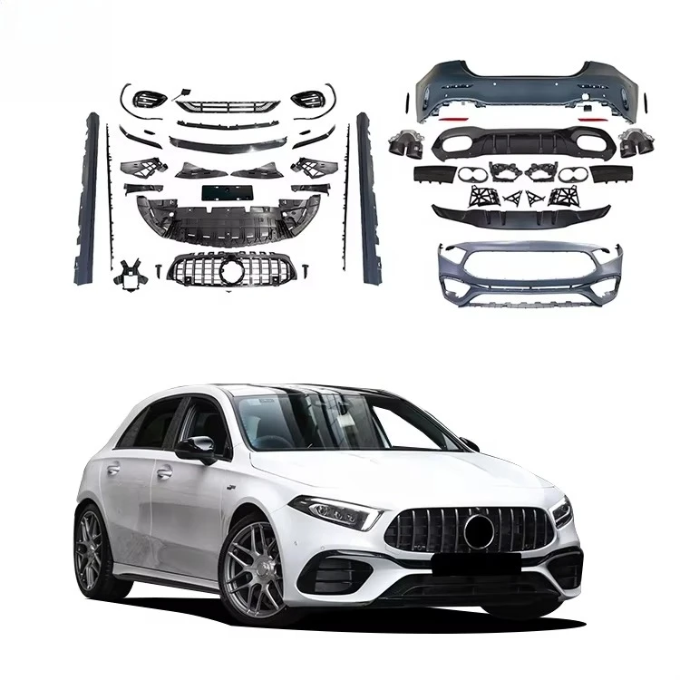 A45 Body Kit for Mercedes Benz A-Class W177 Modified A45S AMG Bodykit ...