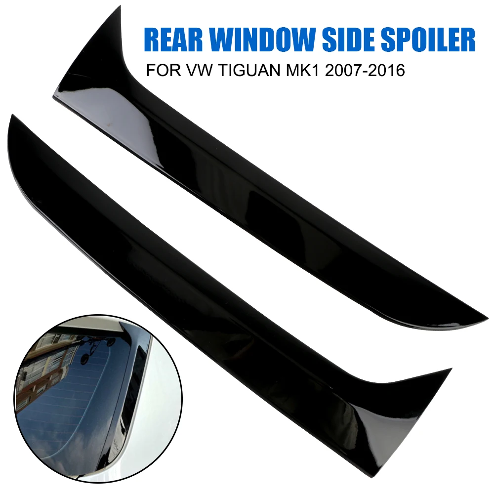Gloss Black For Vw Tiguan Mk1 2007 2008 2009 2010 2011 2012-2016 2pcs ...