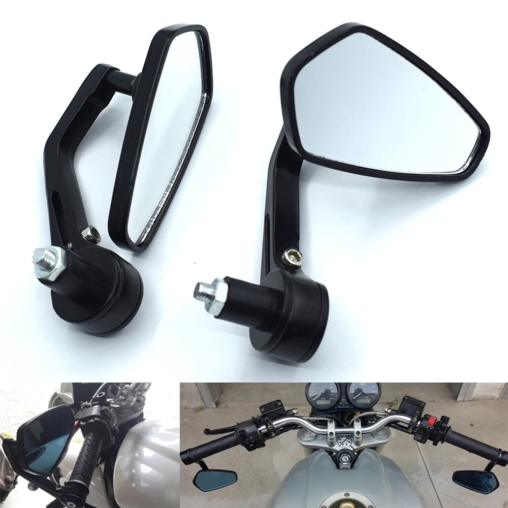 Universal-7-8-22mm-Motorcycle-Rearview-Mirrors-Handlebar-End-Mirrors ...