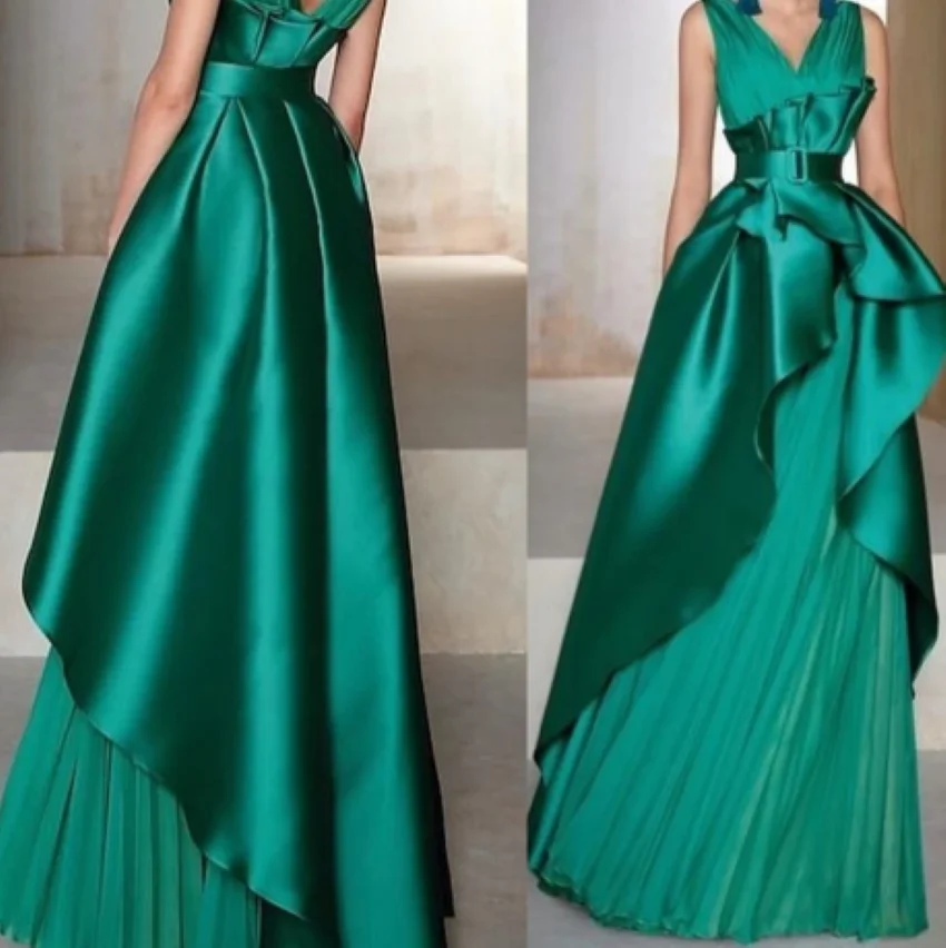 Quinceanera-Celebrity-Flowers-Fold-Draped-Satin-Prom-Dresses-2023-robe ...