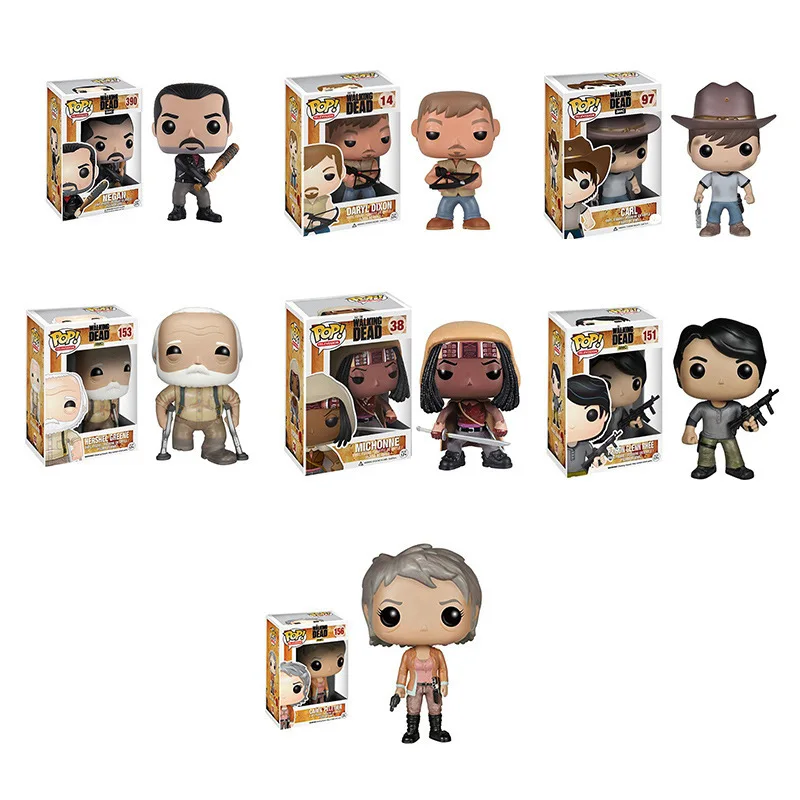 Funko-Pop-Walking-Dead-Negon-Carl-97-Daryl-Dixon-Michonne-Hershel ...