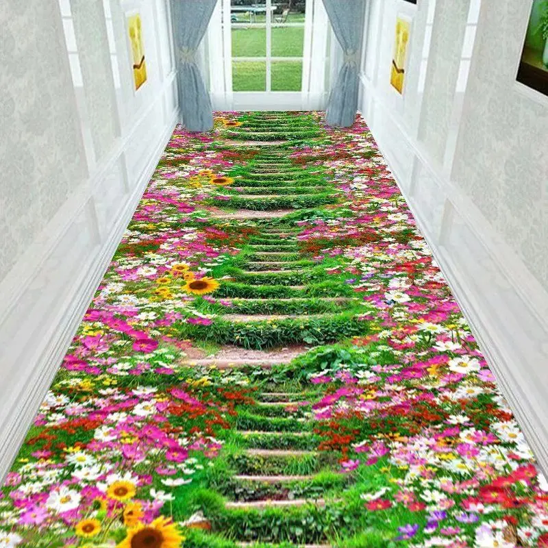 3D-Corridor-Green-Garden-Path-Long-Carpet-Living-Room-Decoration-Home ...