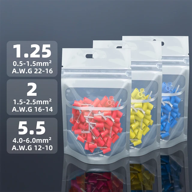 Pvc Szigetelt Penge Terminál Elektromos Huzal Végű Lapos Tű Krimp ...