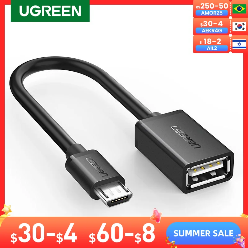 UGREEN Micro USB OTG Cavo Adattatore per Xiaomi Redmi Nota 5 Micro ...