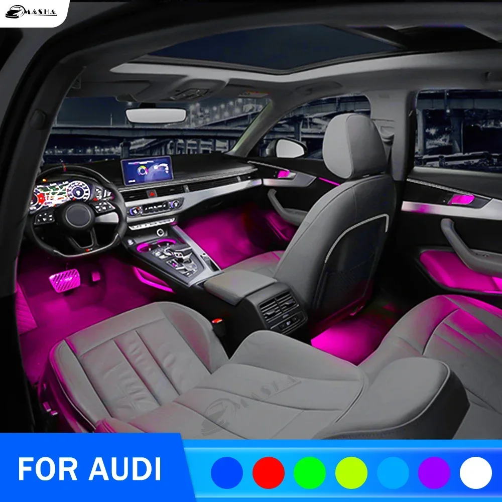 Car Footwell Lights For Audi A1 8x A3 8v 8y A4 B8 B9 A5 8t A6 C6 C7 C8
