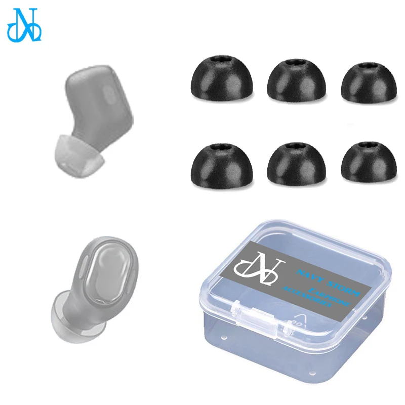 Premium Eartips for Baseus WM01 Mini WM02 W3 TWS Wireless Earphone ...