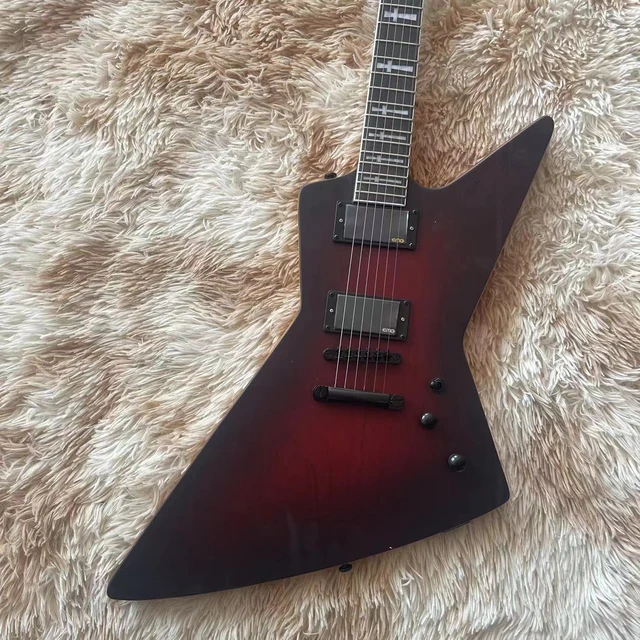 Red And Black Bass Guitar
