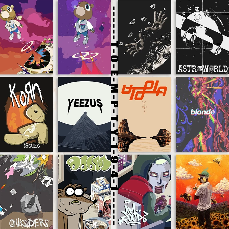 Most-Popular-Rap-Music-Album-Covers-Poster-Canvas-Printing-Rap-Rapper ...