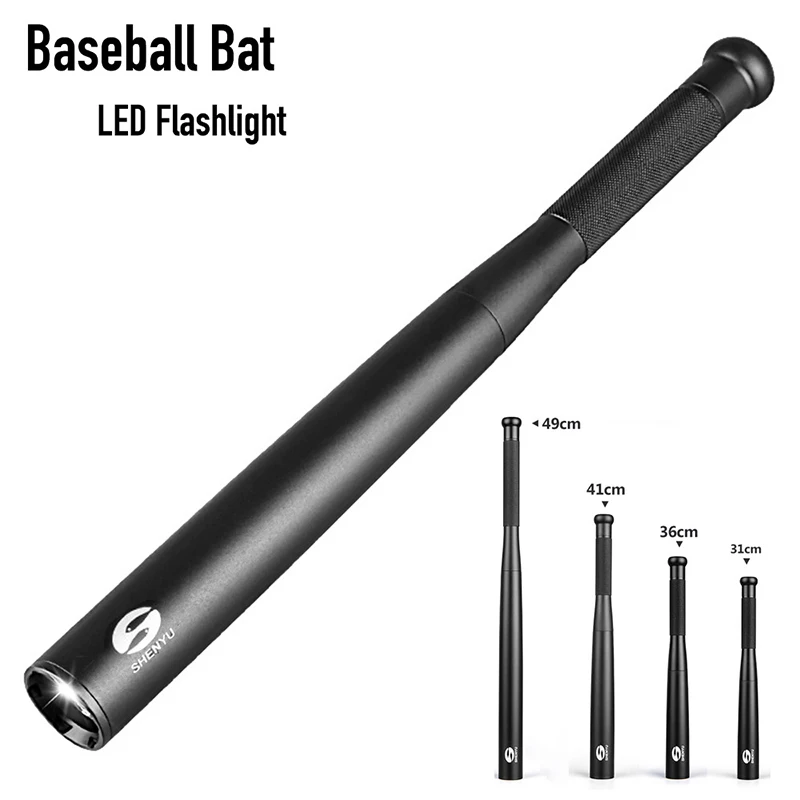 Baseball-Bat-LED-Flashlight-T6-LED-torch-super-bright-baton-for ...