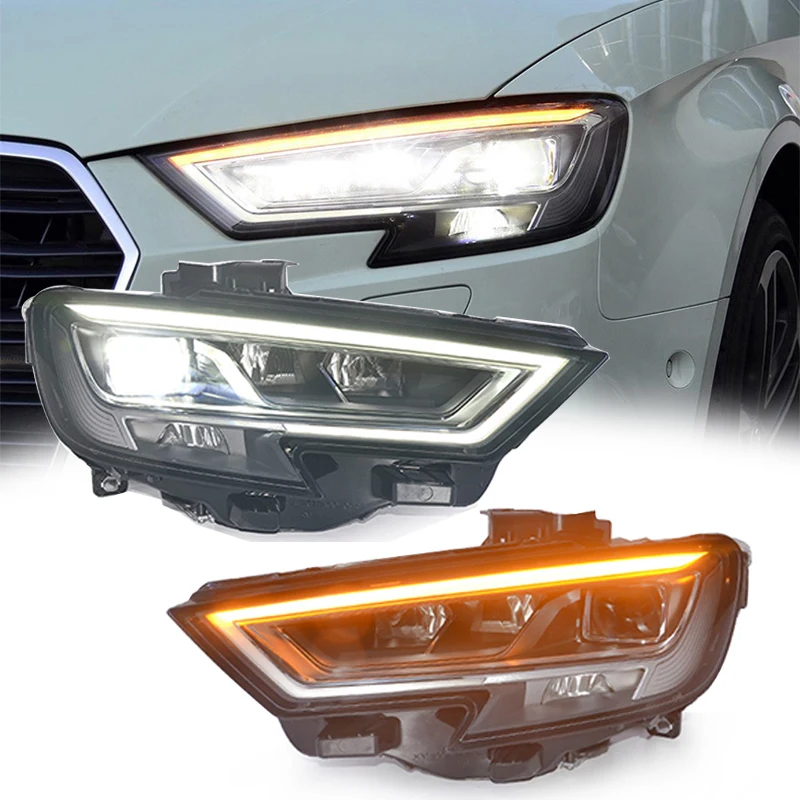 Para Audi A3 2017-2020, conjunto de faro delantero RS3, lámpara de ...