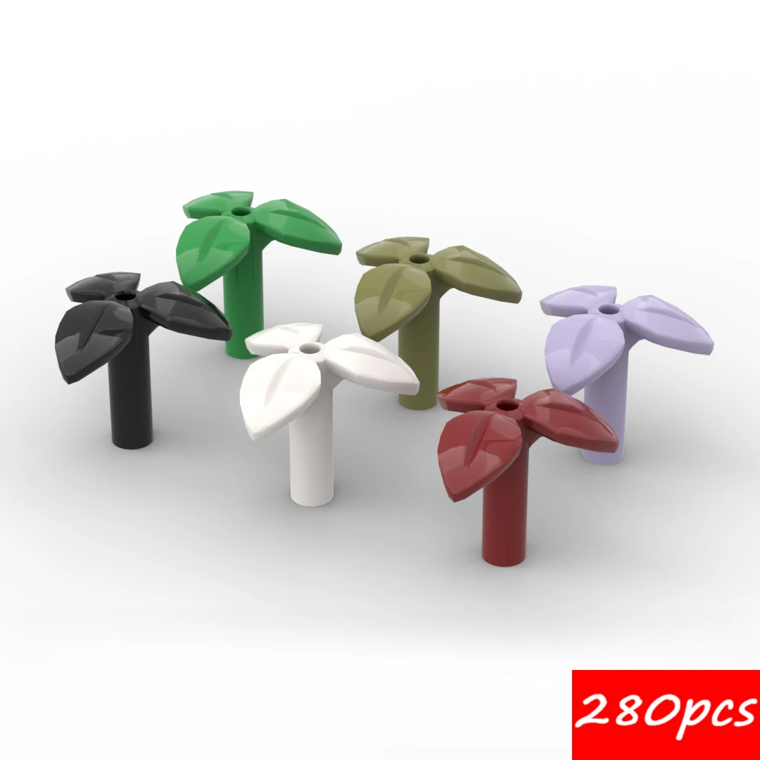 280pcs 37695 Three-Leaf Clover Plant - MOC Building Blocks Parts ...