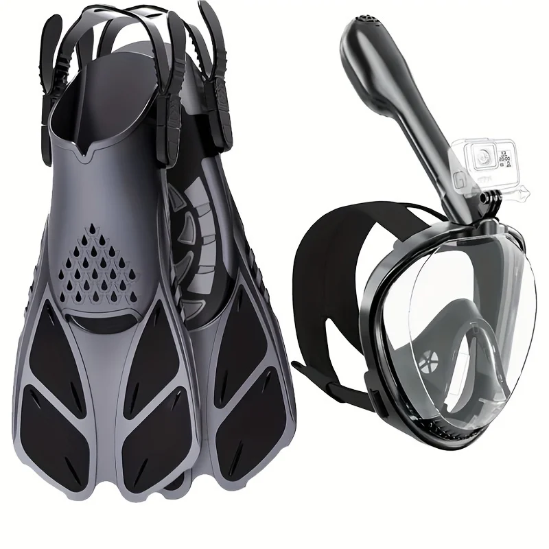 1-set-of-adult-complete-snorkeling-kit-equipped-with-fins-and-high ...