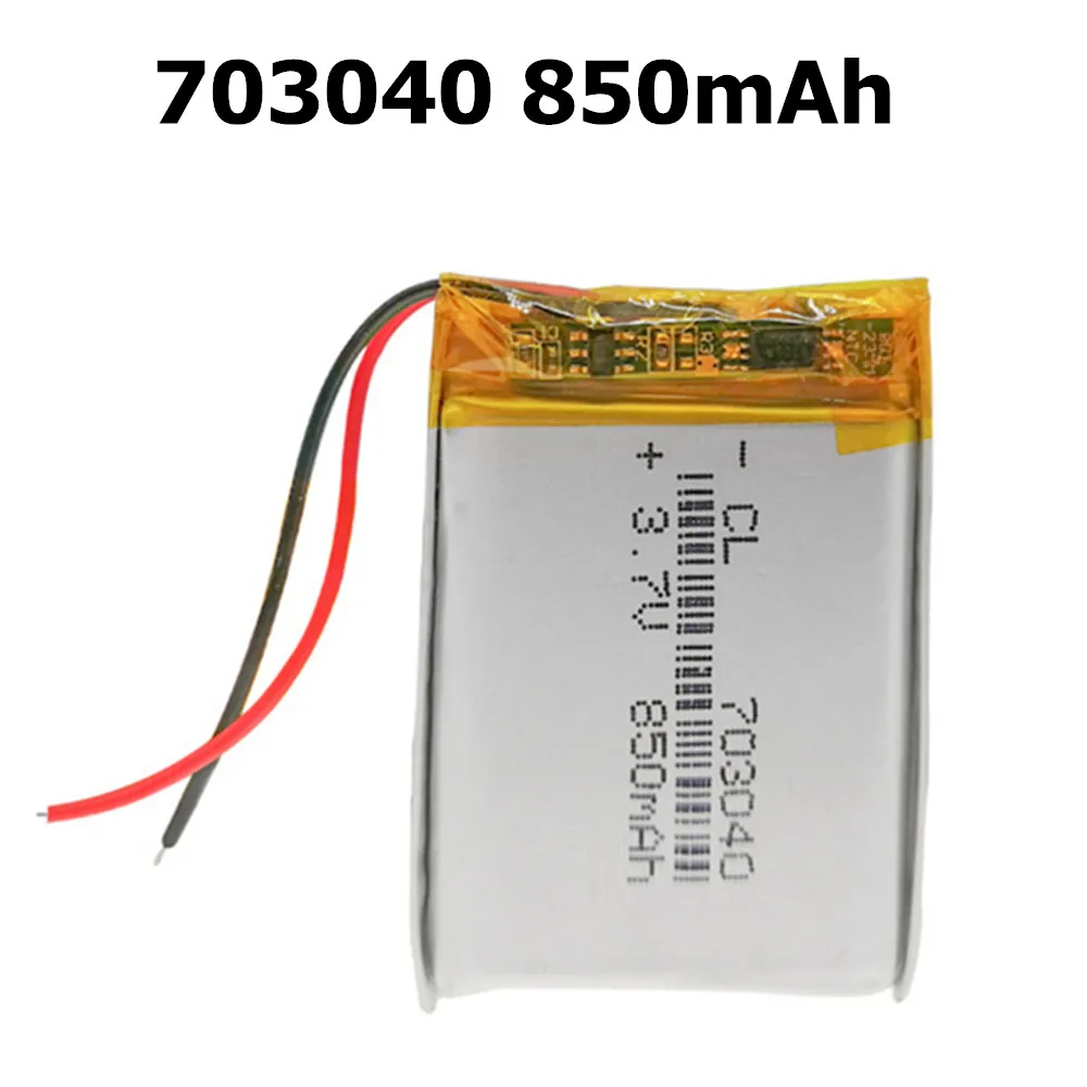 3.7V 850mAh 703040 Battery For cozmo and Vector Robot,SkyBell HD WiFi ...