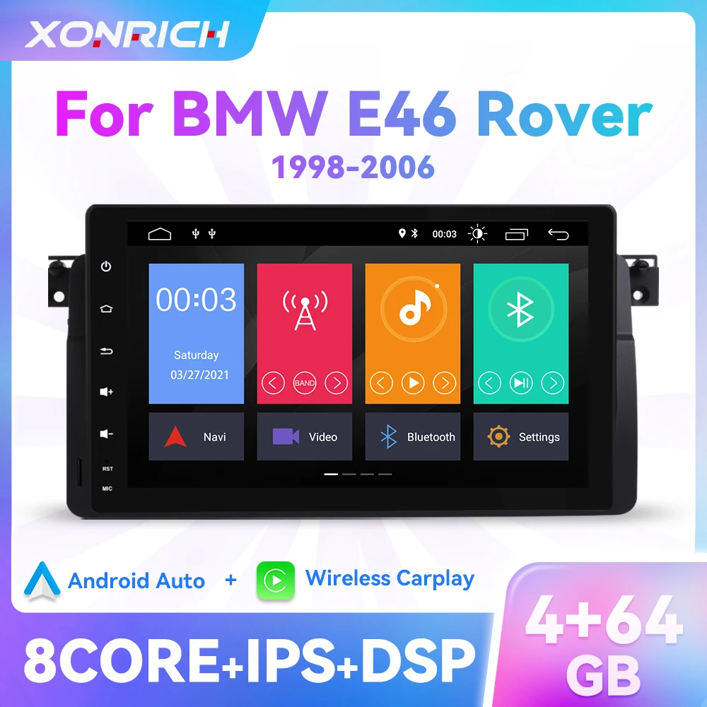 Xonrich-AI-Voice-Android-12-Car-Multimedia-Player-For-BMW-3-Series-E46 ...