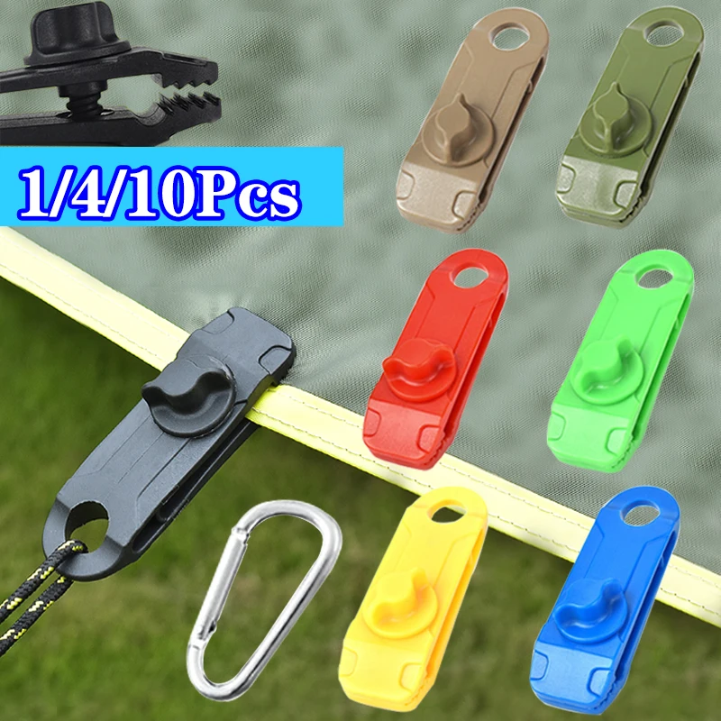 1-4-10PCS-Tent-Canopy-Clip-Outdoor-Wind-Rope-Reusable-Clamps-Awning ...