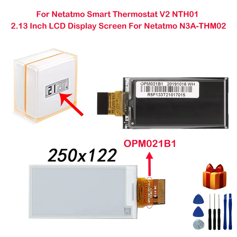 For-Netatmo-Smart-Thermostat-V2-NTH01-2-13-Inch-LCD-Display-Screen-For ...