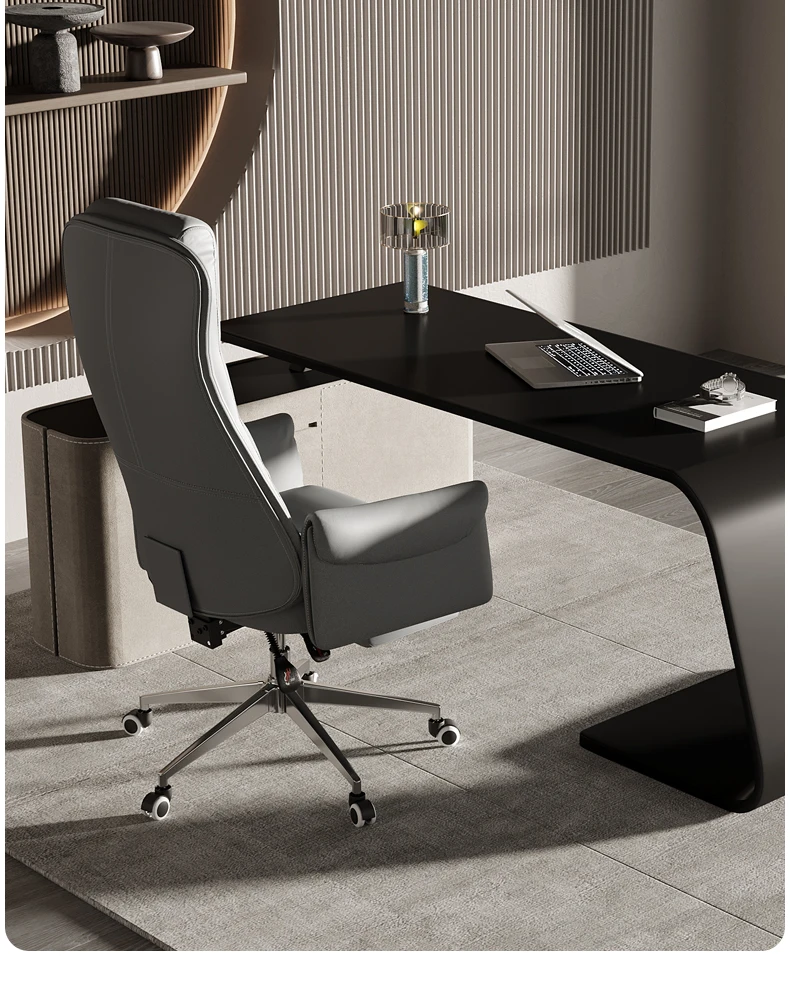 Recliner Ergonomic Office Chairs Computer Lounge Boss Leather Executive ...