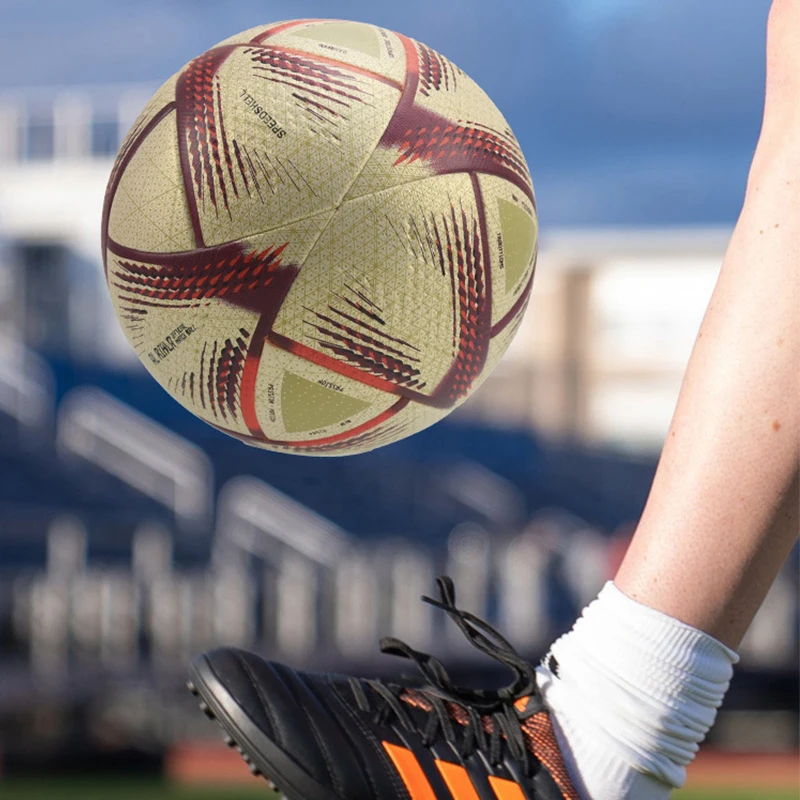 Professional-Soccer-Ball-Size-5-Golden-PU-Material-Wear-Resistant-Match ...