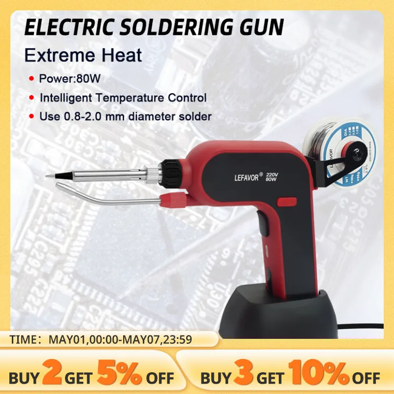 1-Set-Electric-Soldering-Gun-Thermostatic-Soldering-Iron-Automatic ...