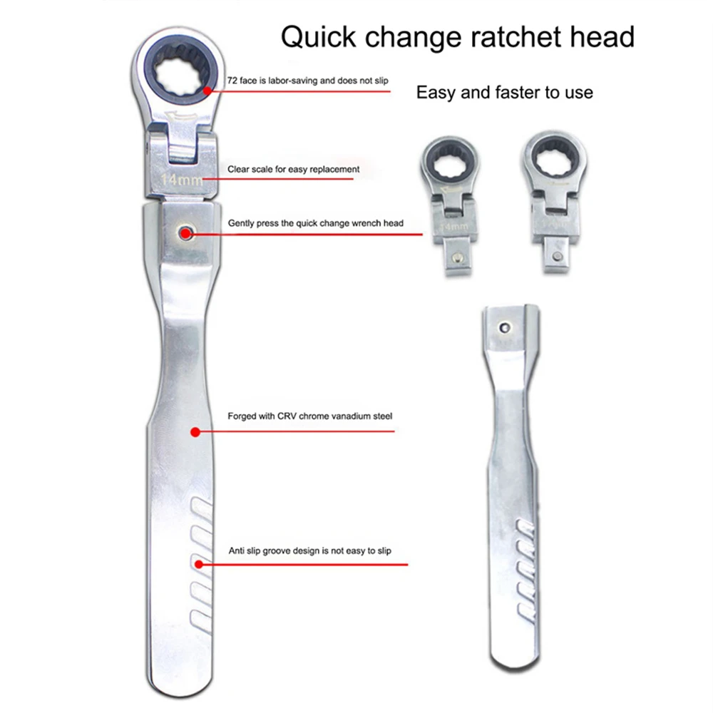 Sockets Set Mechanic Tool Hand | Ratchet Mechanical Hand Tools - 8-19mm ...