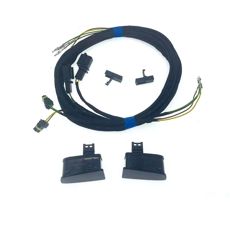 Car L&R Rear Mirror side lane Assist Indicator Light Lamp plug wire ...