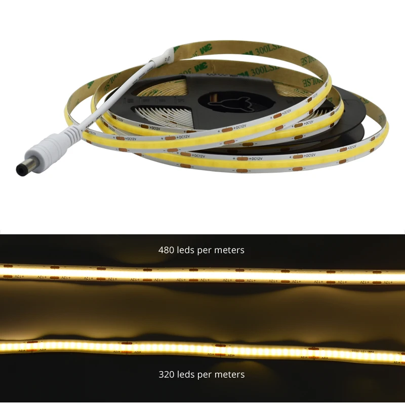 Strip Light COB LED Tape Neon Linear Light 12V 9W/m flexible for ...