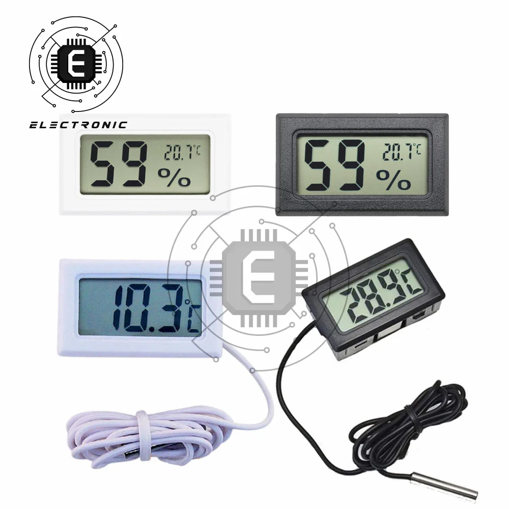 Mini Digital LCD Indoor Convenient Temperature Sensor Humidity Meter ...