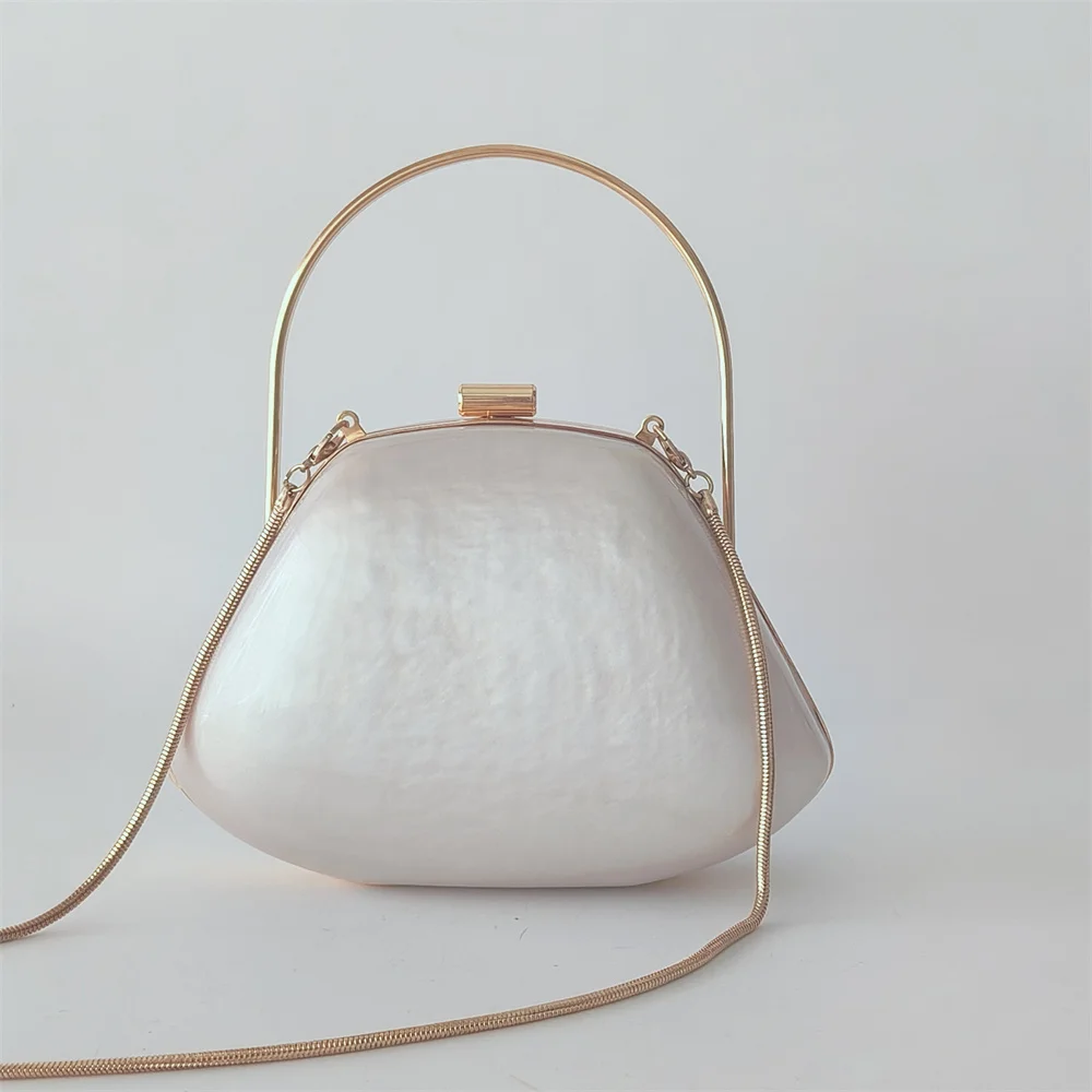 Designer Solid Shell Wedding Party Clutch Purse Dress Banquet Handbag ...
