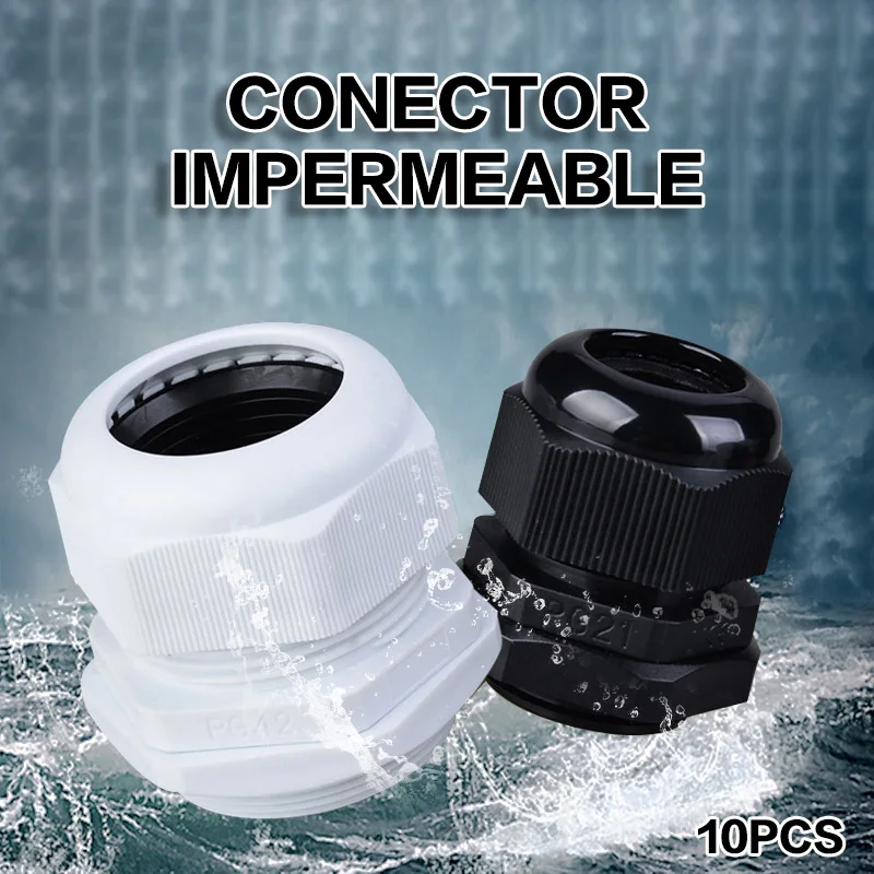 Pg21/24/25/29/36/42/48/63 m/pg series entrada de cabo impermeável ip68 branco/preto conector m28 ...