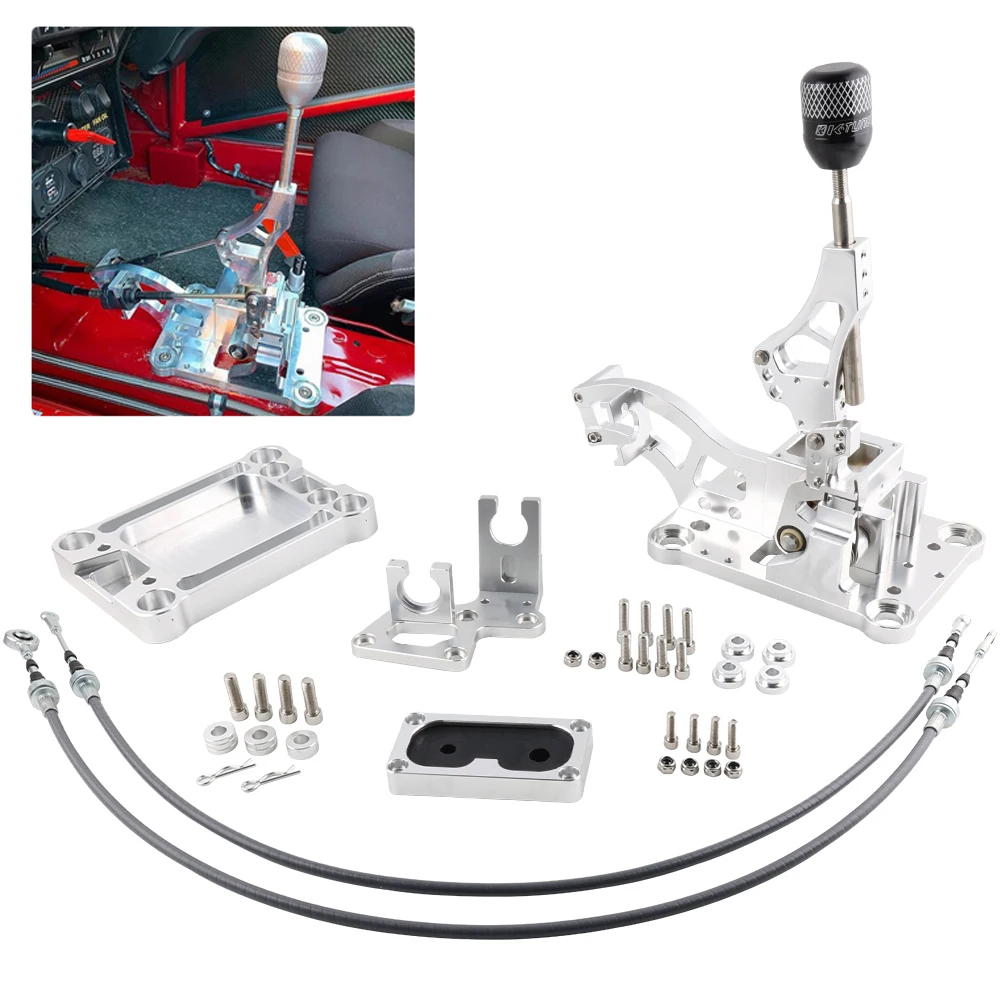 Racing-Car-Shifter-Box-Shifter-Cables-Knob-Trans-Bracket-Firewall-Cable ...