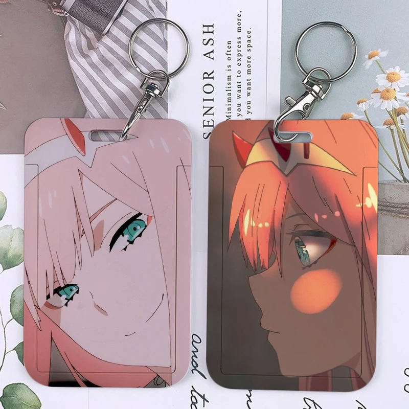 Cute-Anime-Girs-Zero-Two-DARLING-in-The-FRANXX-Keychain-Card-Holder ...