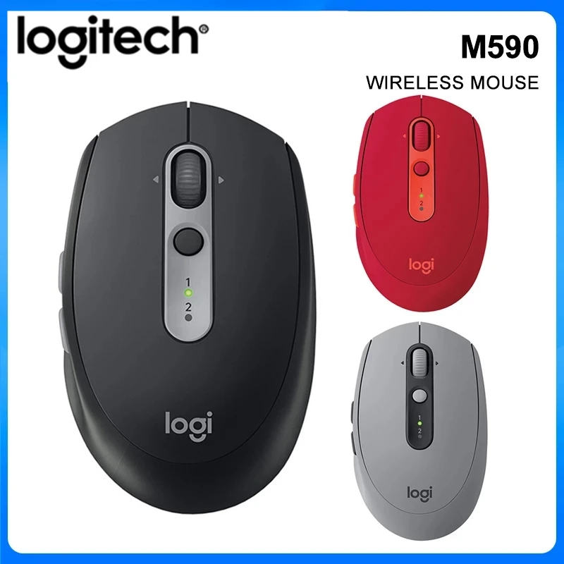 Logitech ratón óptico inalámbrico M590, Mouse silencioso con Bluetooth ...