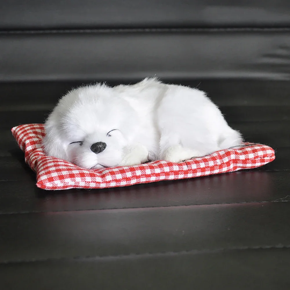 Car-Ornament-ABS-Plush-Dogs-Decoration-Simulation-Sleeping-Dog-Toy ...
