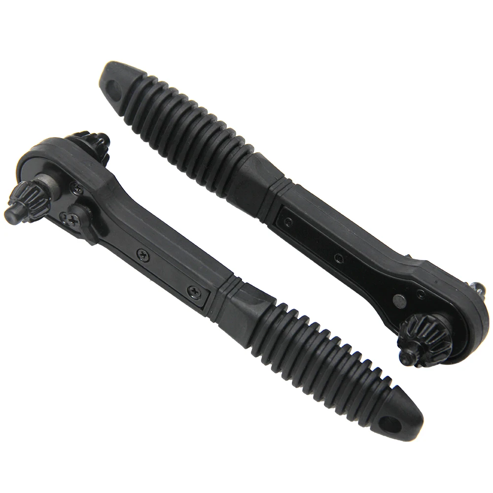 Two-in-one Ratchet Drill Chuck Key Wrench Black Ratchet Dual-use Wrench ...