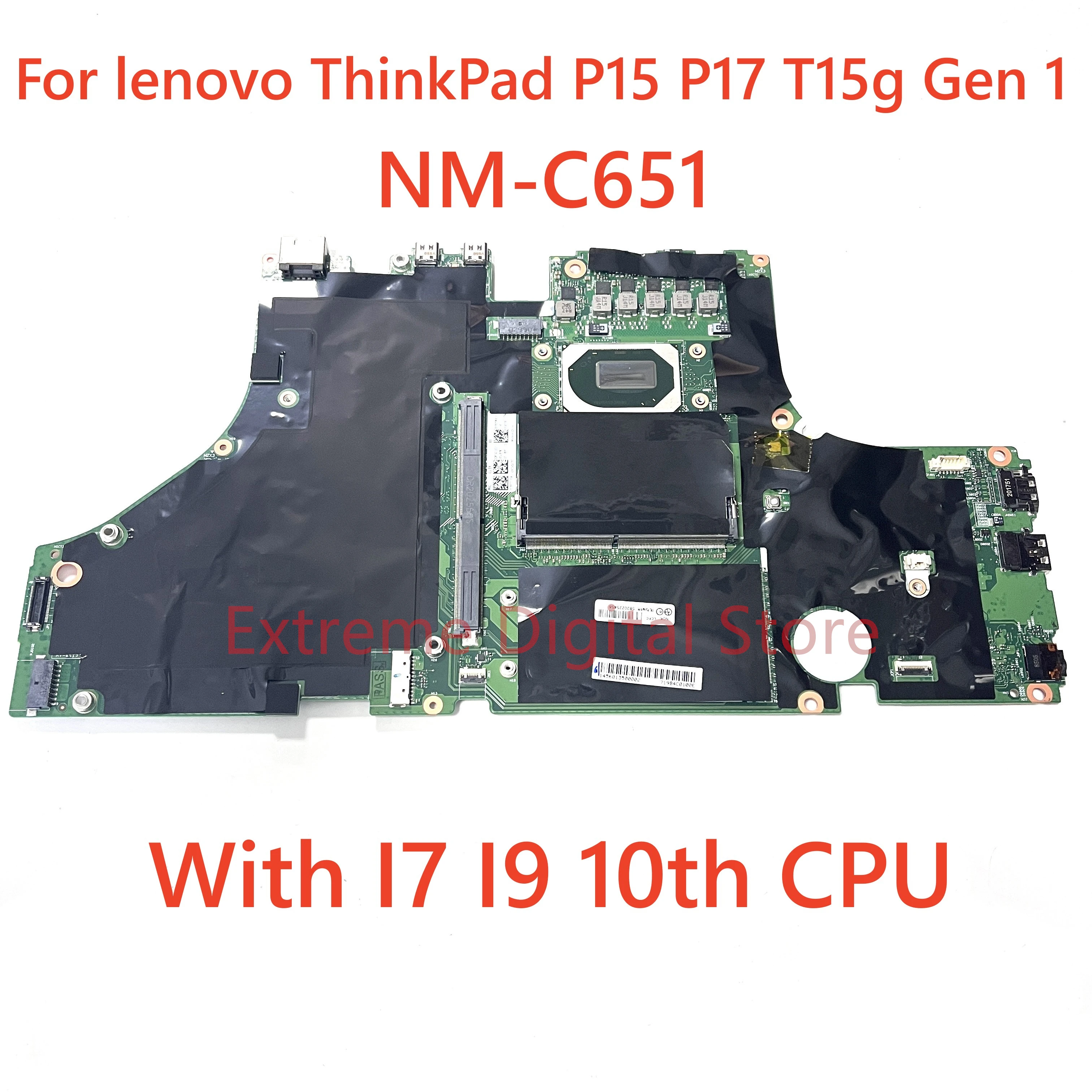 For lenovo ThinkPad P15 P17 T15g Gen 1 Laptop motherboard NM C651 With ...