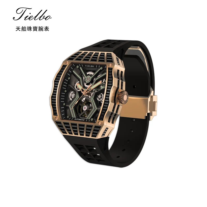 TIELBO-Skeleton-Automatic-Tourbillon-Movement-Watch-For-Men-Luxury ...