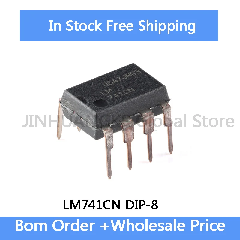 ~10-100Pcs LM741CN LM741 operational Amplifier Compensation type ...
