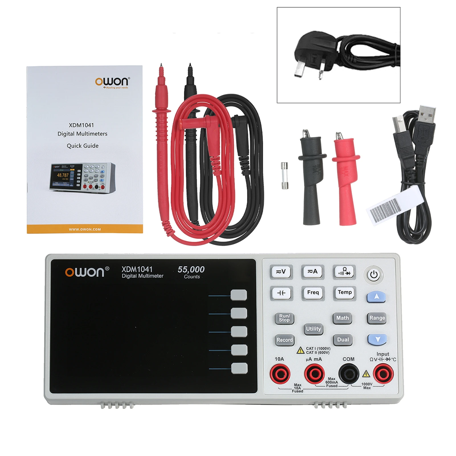 Owon Xdm1041 55,000 Counts Digital Multimeter Universal Meter With ...