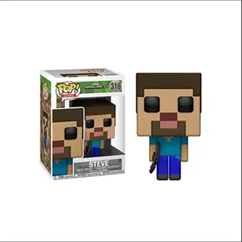 POP Minecrafts Figure Steve Zombie Doll Decoration Ornaments Alex #317 ...