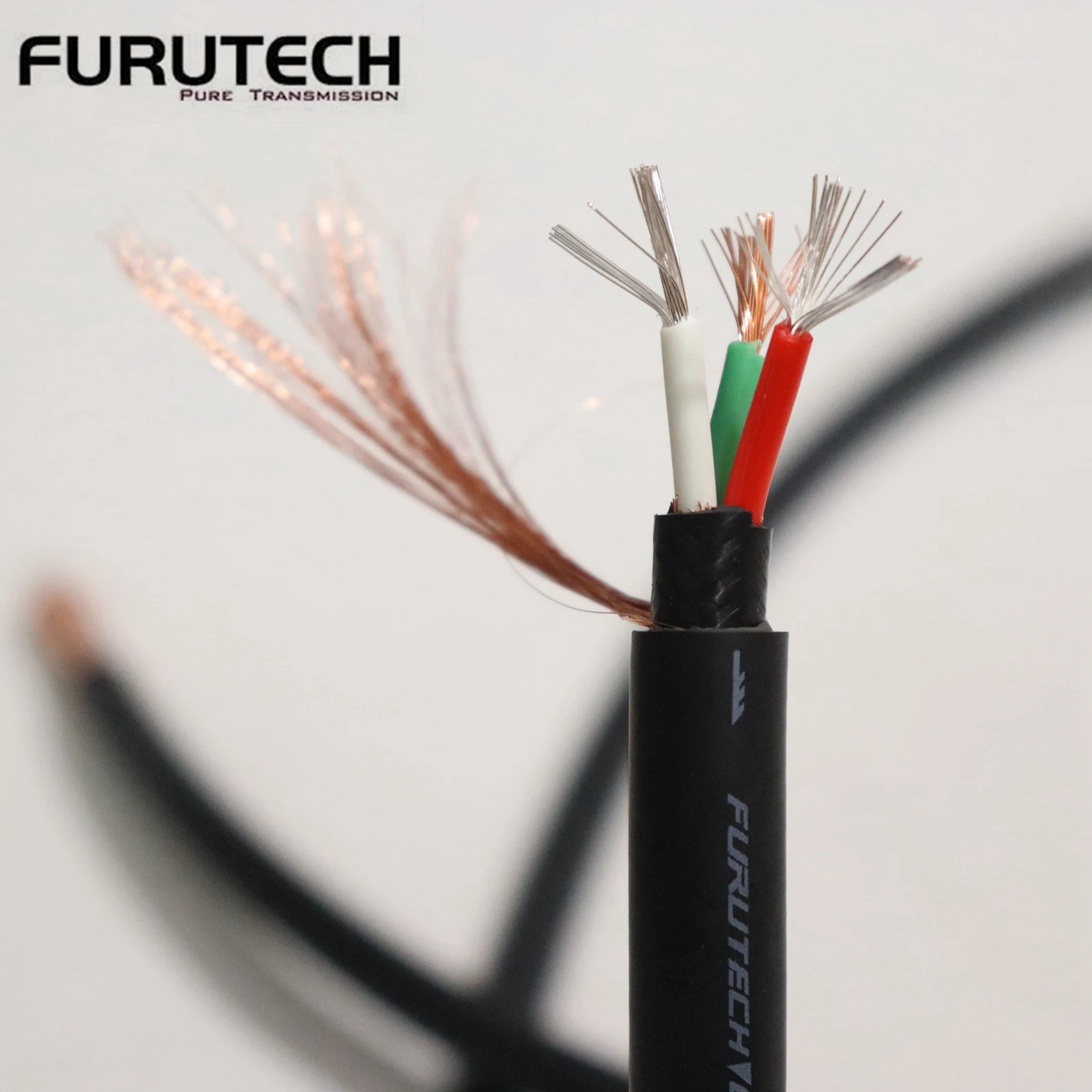 FURUTECH 1m-10m Power cable FP-314 Ag OFC Pure Copper Silver 3 Core OD ...