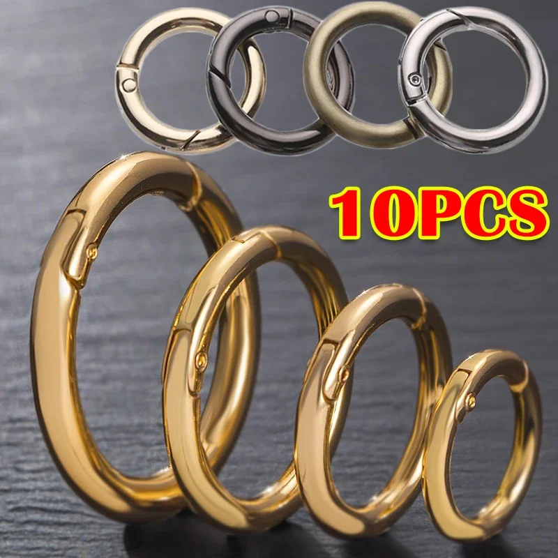 Metal-O-Ring-Spring-Clasps-for-DIY-Jewelry-Openable-Round-Carabiner ...